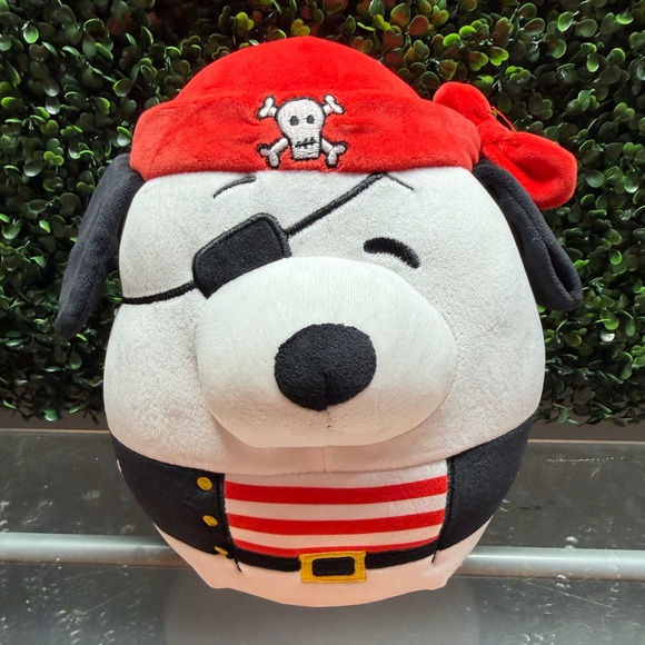 Peanuts | Toys | Peanuts Pirate Stuffed Animal Red Black White | Poshmark